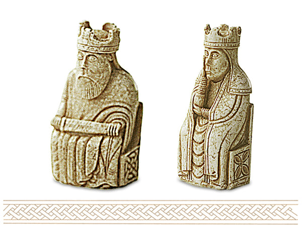 Lewis Chessmen King and Queen pieces – NorseAmerica